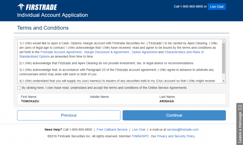 オプション取引におススメなFirstradeの口座登録方法 - 4father